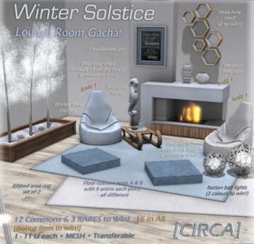 Second Life Marketplace - [CIRCA] - "Winter Solstice" Sled Table w ...