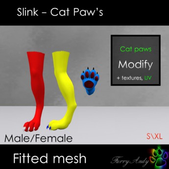 Second Life Marketplace - Slink - Cat Paw's