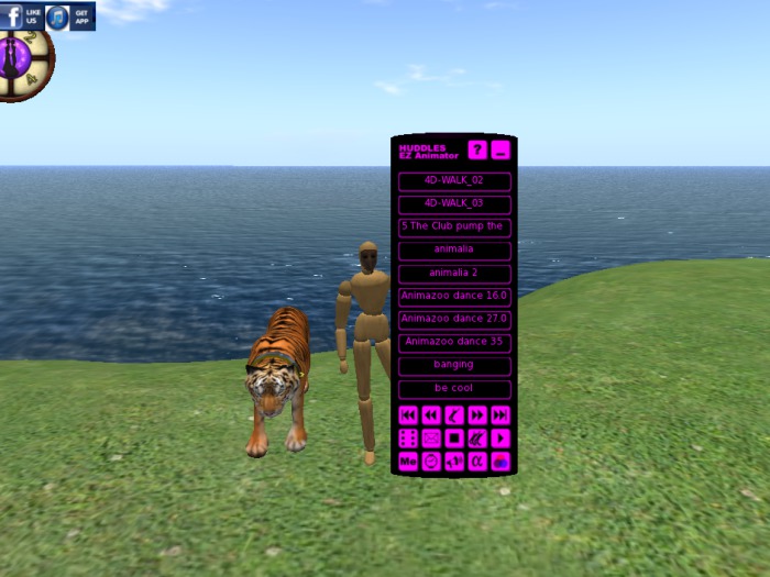 Second Life Marketplace Dance Hud Pink