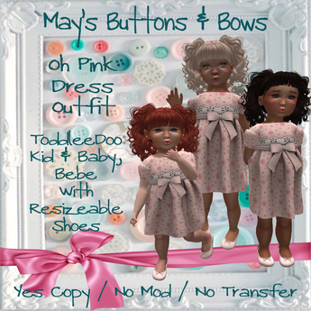 Second Life Marketplace - MBB * Oh Pink Dress Outfit (TD&Bebe)