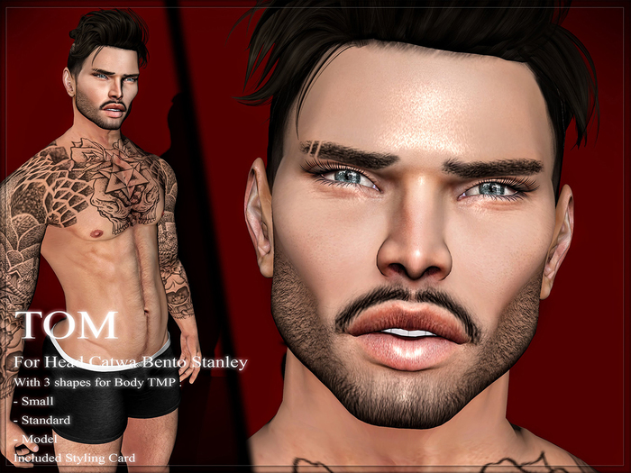 Second Life Marketplace - * TentatioN * TOM Shape Catwa BENTO STANLEY ...