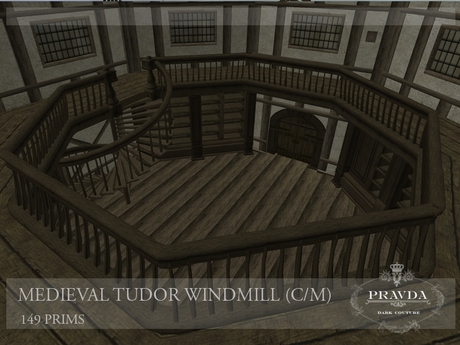 Second Life Marketplace - * PRAVDA - DC * - Medieval Tudor Windmill