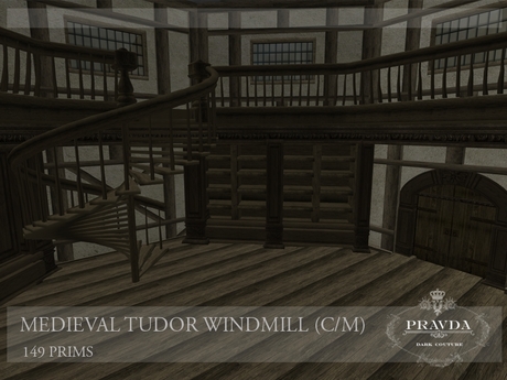 Second Life Marketplace - * PRAVDA - DC * - Medieval Tudor Windmill