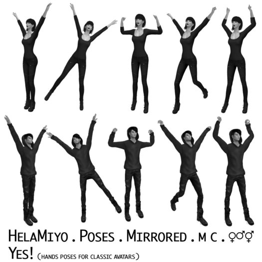 Second Life Marketplace Helamiyo Poses Yes