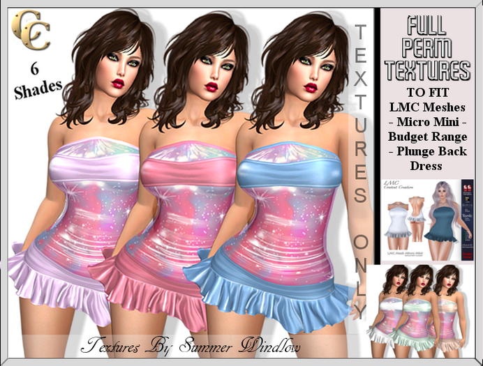 Second Life Marketplace - LMC MICRO MINI TEXTURES COSMOS X 6- FULL PERM