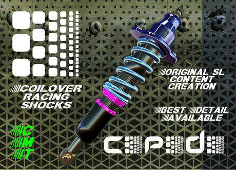 Second Life Marketplace - C>P>D> Racing Coilovers F&R shock [box] (full ...