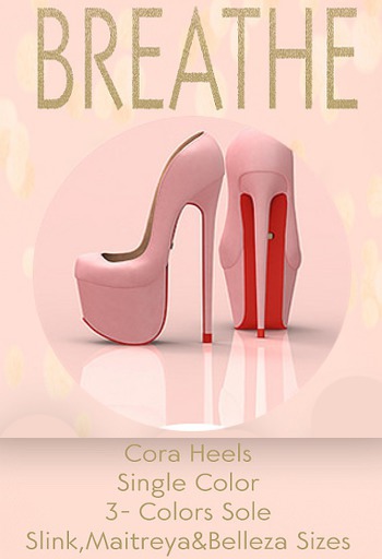 Second Life Marketplace Breathe Cora Heels Rose Pink