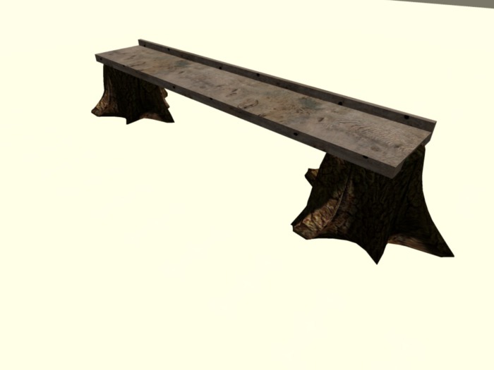 Second Life Marketplace - Tree Stump Bench