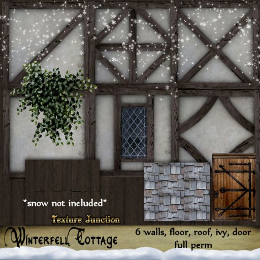 Second Life Marketplace - ~TJ~ Winterfell Cottage Texture Building Kit ...