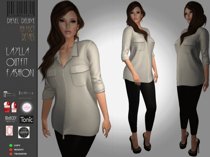 Second Life Marketplace - [DIESELdeluxe] Laylla Outfit Fashion Leggings ...