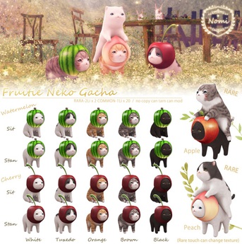 Second Life Marketplace - -Nomi-Fruitie Neko Apple RARE