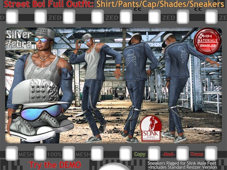 Second Life Marketplace - 50% OFF FATPACK - ZED 3x Street Boi Full ...