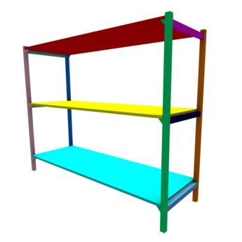 Second Life Marketplace - Simple Warehouse Shelves [MESH]