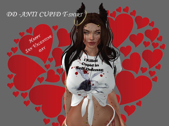 Second Life Marketplace Dd Anti Cupid Tied Front Crop Top Fitmesh