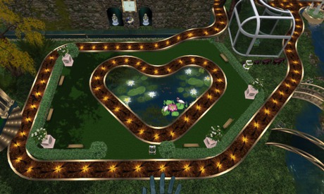 Second Life Marketplace - GOLD BUTTERFLIES (sim stone walkway, pathway ...