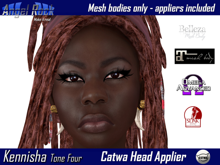 Second Life Marketplace - ANGEL ROCK Kennisha CATWA TONE FOUR RETAIL demo