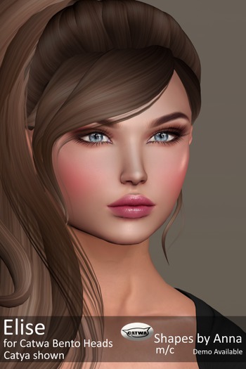 Second Life Marketplace - Elise Shape by Anna for Catwa Bento Heads