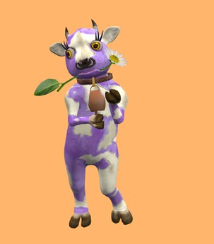 Second Life Marketplace - Cow 02 Daisy Avatar (rigged mesh)