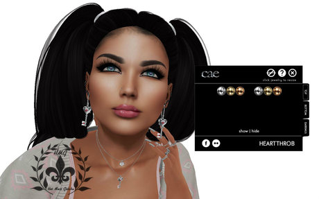 Second Life Marketplace - Cae :: Heartthrob :: Necklace & Earrings [Rez ...