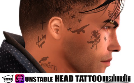 Second Life Marketplace - Unstable Head Tattoo