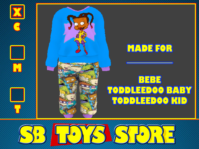Second Life Marketplace - [SB TOYS] RugratPJ - Susie - ToddleeDoo / Kid ...