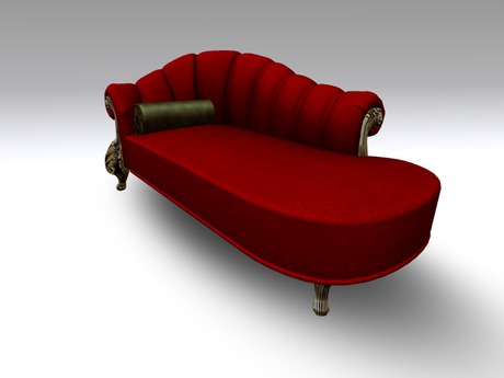 Second Life Marketplace Chaise Fainting Couch Animated Sofa Chair