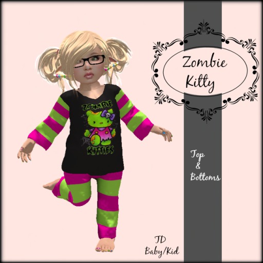 Second Life Marketplace - {SM}Zombie Kitty Jammies