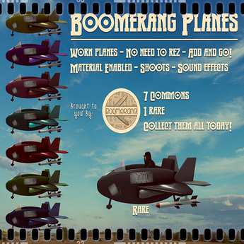 Second Life Marketplace - Boomerang Green SkyHog Plane