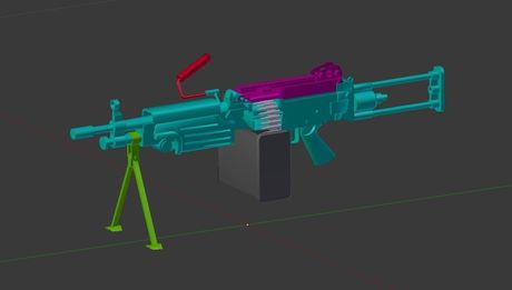 Second Life Marketplace - SEMI EXCLUSIVE MG M-249 Machine Gun GAME ...