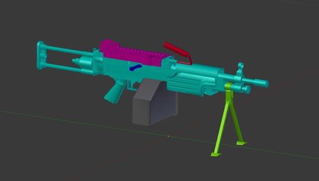 Second Life Marketplace - SEMI EXCLUSIVE MG M-249 Machine Gun GAME ...
