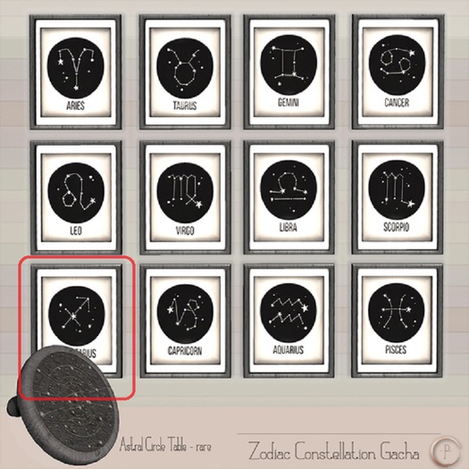 Second Life Marketplace - .peaches. Zodiac Frames - Sag