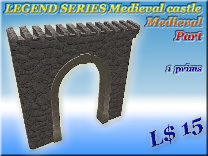 Second Life Marketplace - LEGEND SERIES Medieval castle Medieval Part ...