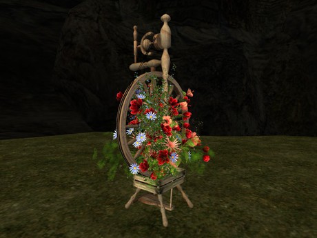 Second Life Marketplace - MSD - Spinning Wheel Flower Planter - Gemini ...