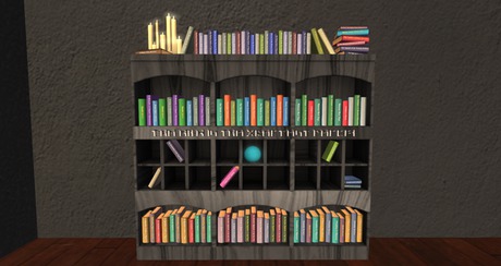 Second Life Marketplace - The Sorcerer's Library: Bookcase with Ritual ...