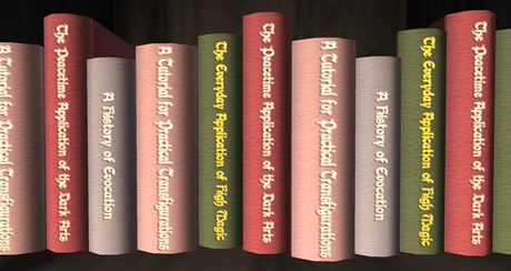 Second Life Marketplace - The Sorcerer's Library: Bookcase with Ritual ...