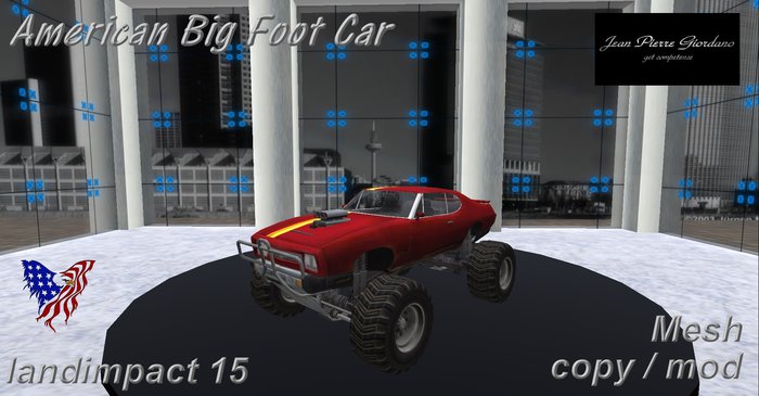 Second Life Marketplace - American Big Foot Car mesh