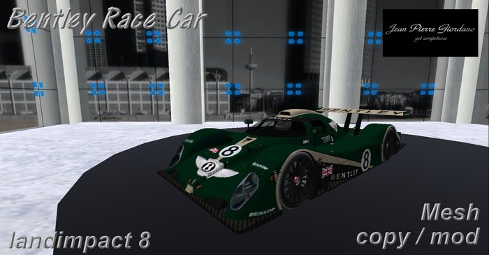Second Life Marketplace - Bentley Race Car mesh