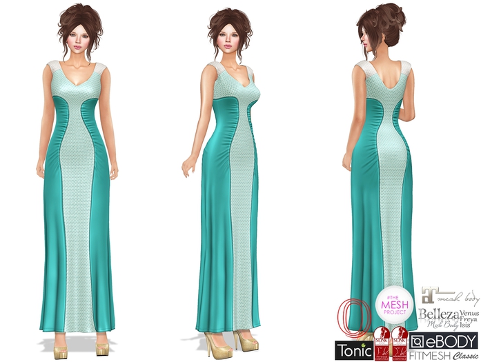 Second Life Marketplace - Full Perm Leather Fabric Dress Slink, Belleza ...