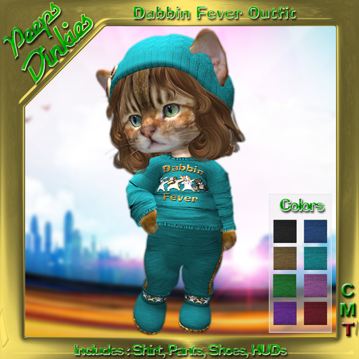 Second Life Marketplace - Peeps Dinkies Dabbin Fever Outfit