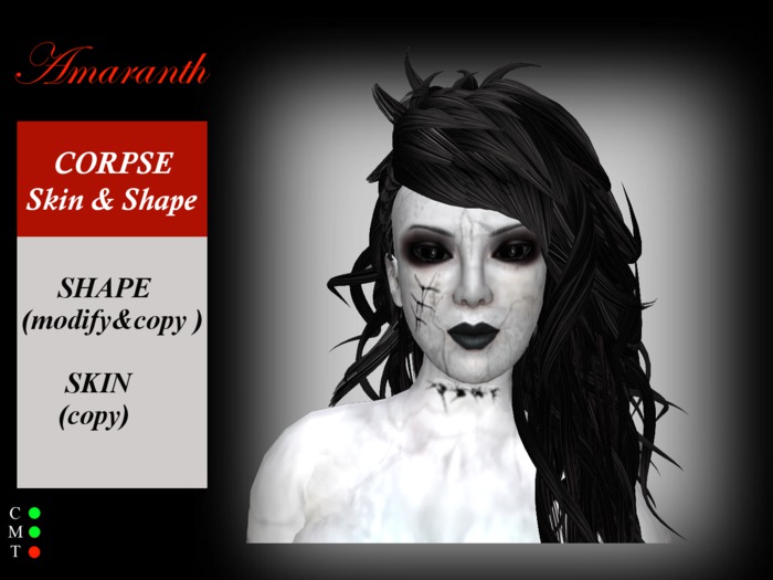 Second Life Marketplace - AMARANTH - Corpse Female Skin & Shape