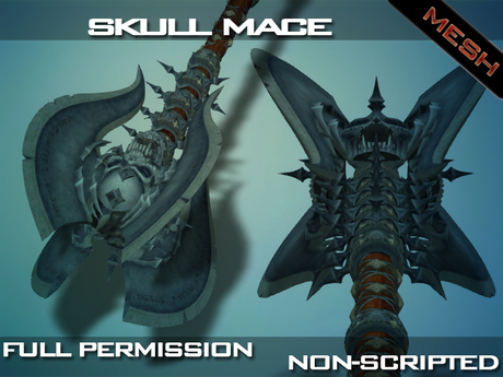 Second Life Marketplace - Skull Mace