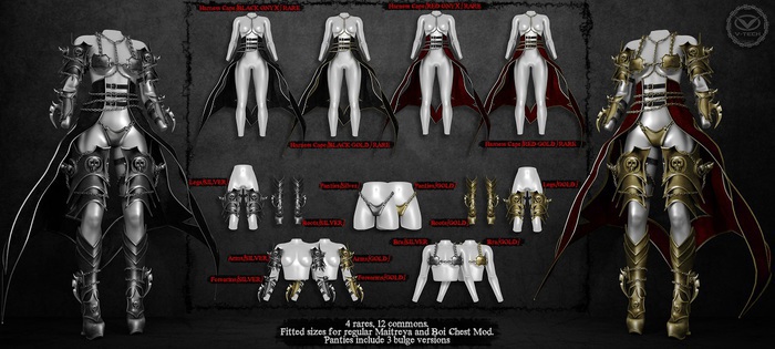 Second Life Marketplace - [V-Tech]Azagh - Arms[GOLD] COMMON