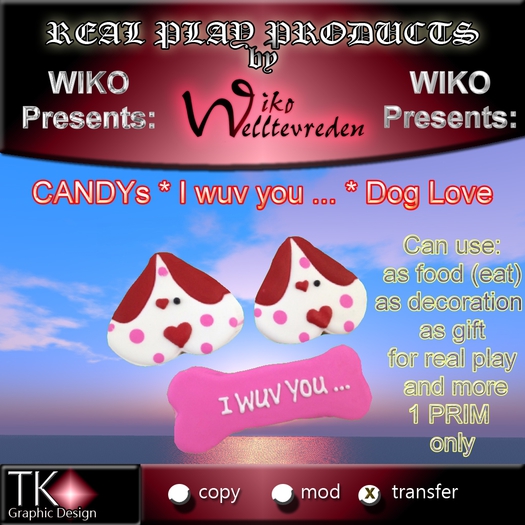 Second Life Marketplace - CANDYs * I wuv you.. * Dog Love * A special ...