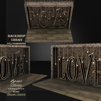 Second Life Marketplace - !Lyrical B!zarre Templates! - Backdrop Urban ...