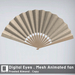 Second Life Marketplace - Digital Eyes * Mesh Animated Fan * Frosted Almond