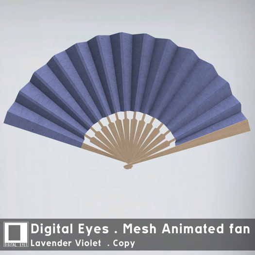 Second Life Marketplace - Digital Eyes * Mesh Animated Fan * Lavender ...