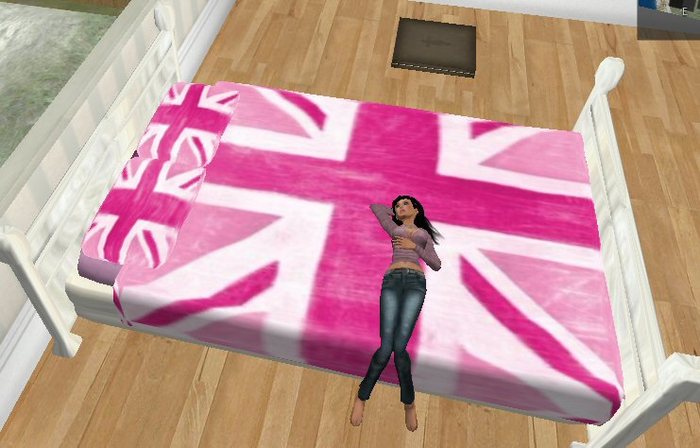 Second Life Marketplace - Cute Fun Pose Bed - Almost Free! - Pink Union ...