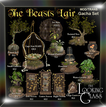 Second Life Marketplace - TLG - The Beasts Lair Cage Seat Boxed RARE