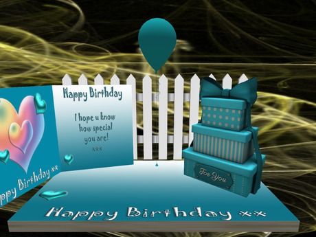 Second Life Marketplace - Happy Birthday card V6