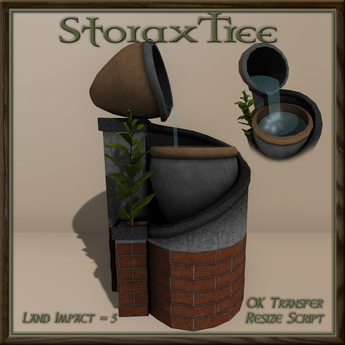 Second Life Marketplace - Spilling Jar Fountain B4